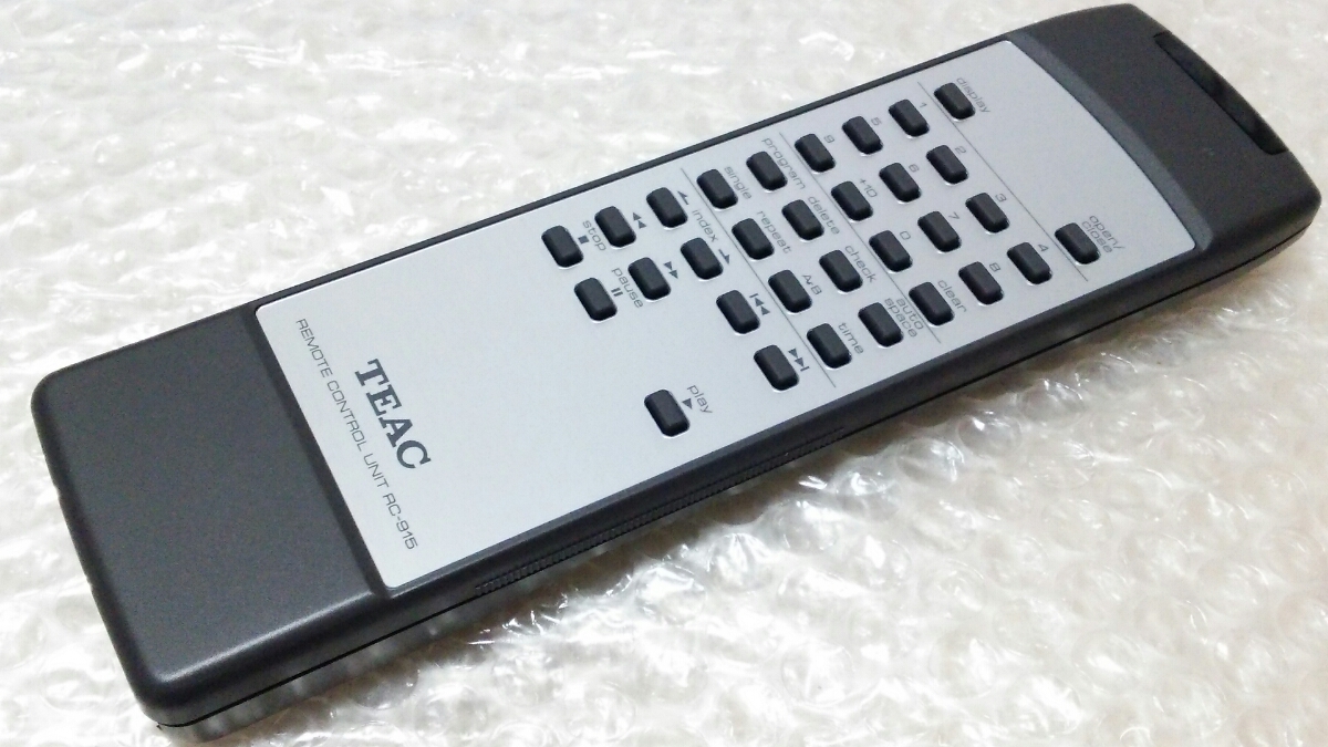 倉庫整理 赤外線OK 品 TEAC ティアック リモコン RC-915 REMOTE CONTROL UNIT VRDS-10 VRDS ...