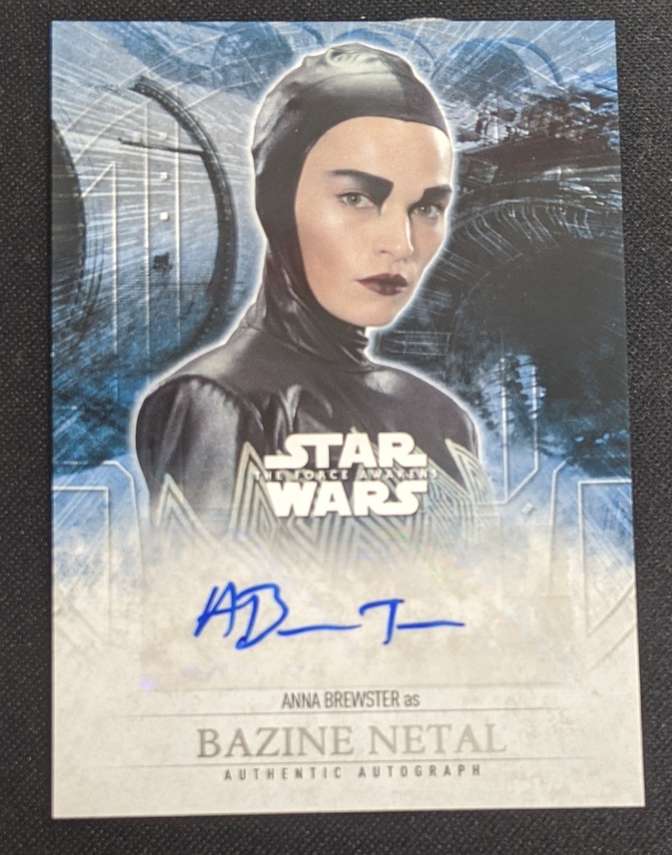 Anna Brewster as Bazine Metal Topps Star Wars The Force Awakens Auto ...