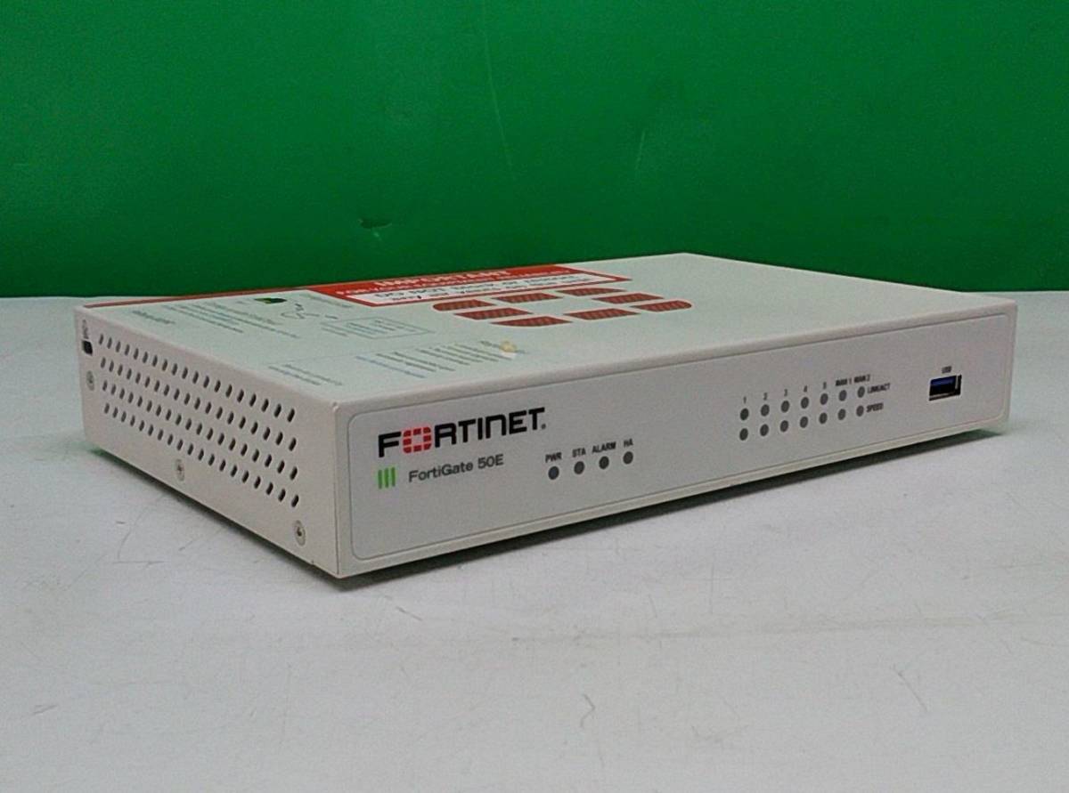 ライセンス期限2021年5月28日ま 有効 FORTINET Fortigate-50E FG-50E UTM ACアダプタ有り 初期化済 ...