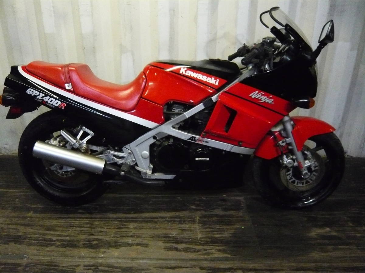 カワサキ GPZ400R ニンジャ ZX400D 書類あり 1円スタート(251cc-400cc)｜売買されたオークション情報、yahooの ...
