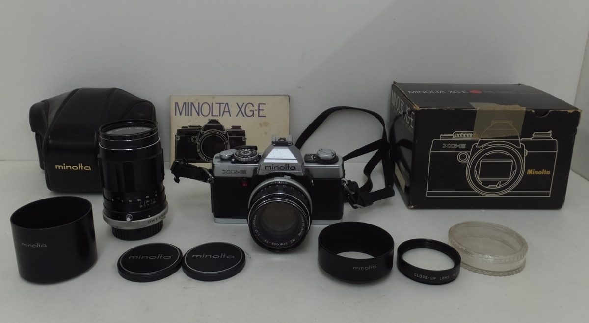 キングラム 25 ミノルタ カメラ minolta XG-E MINOLTA MC ROKKOR-PF 1:1.7 f=55mm/ROKKOR ...