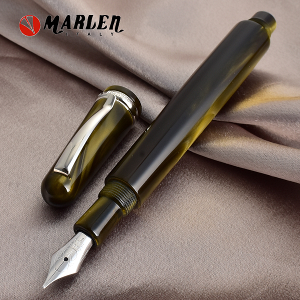 日本未発売 万年筆 MARLEN/マーレン フランス画家 Marc Chagall/シャガール グリーンマーブル 純銀パーツ イタリアンレジン B太字/MA32(万年筆一般)｜売買された ...