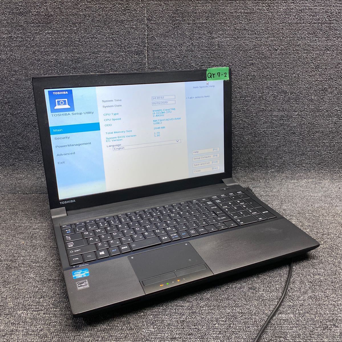 QT7-2 激安 ノートPC TOSHIBA 東芝 dynabook Satellite B553/L PB553LGBPR7AA71 ...