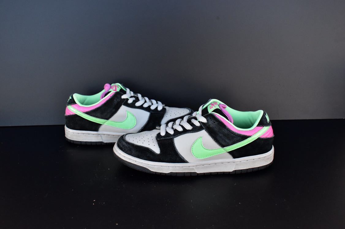レア 25.5cm NIKE DUNK LOW PRO SB BARAVETTO MAGNET/LT.POISON GREEN 304292 ...