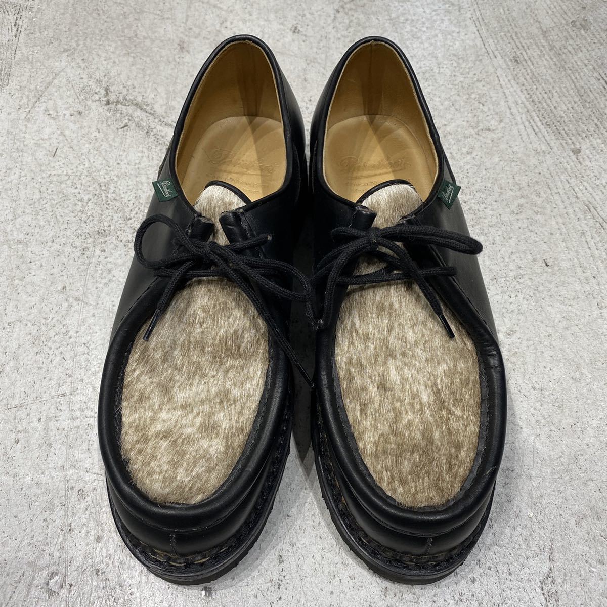 名作 Paraboot Michael Marche Pony パラブーツ ミカエル ポニー チロリアンシューズ NOIRE LIS NOIR ...