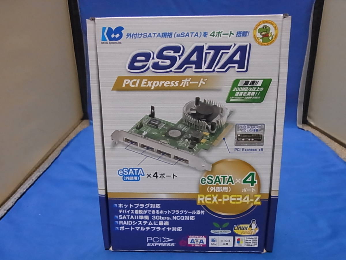 ラトックシステム eSATA 4ポート PCI Expressボード REX-PE34-Z 品(カード)｜売買されたオークション情報 ...