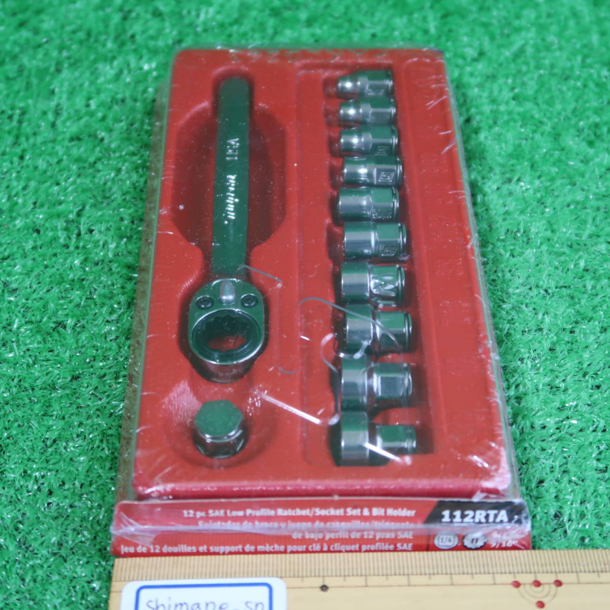 スナップオン Snap-on 1/4ロープロファイルラチェット＆ソケットセット インチサイズ12ポイント 112RTA(ラチェットセット ...