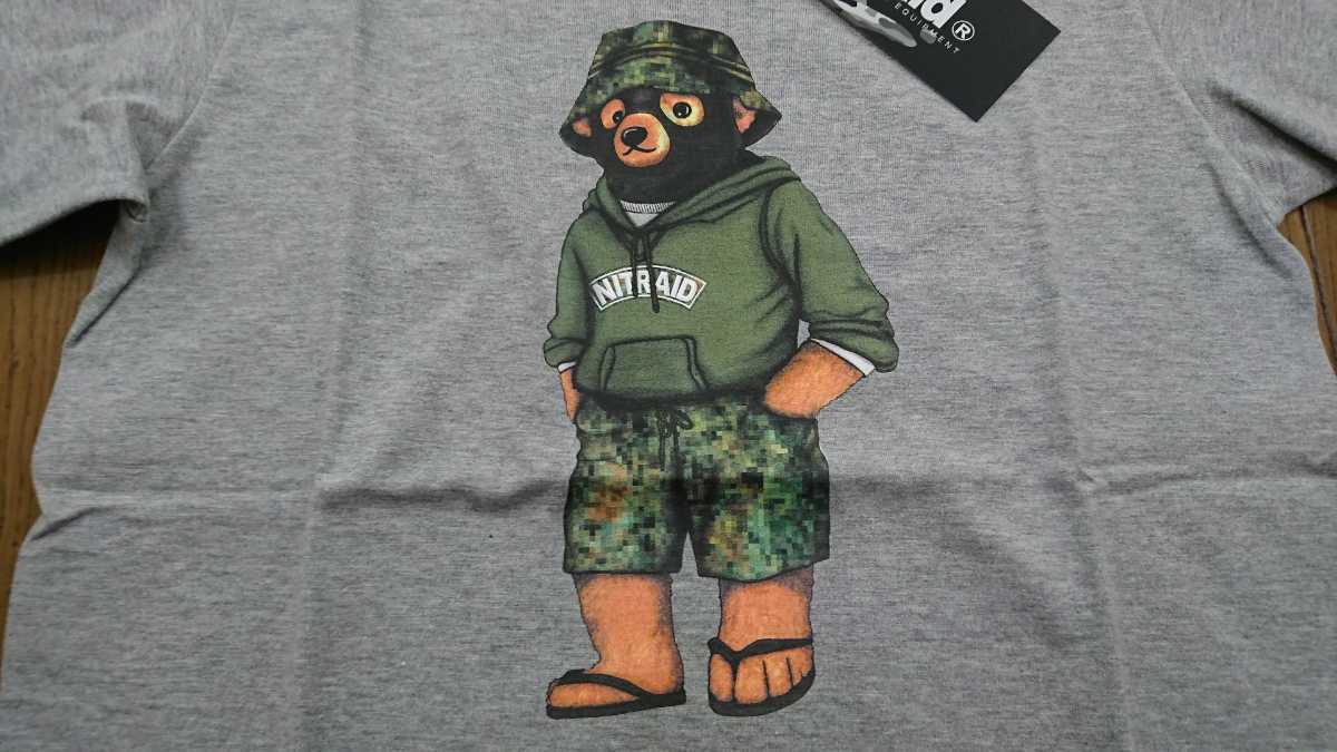 NITRAID BEAR TEE MOSAIC DF GRAY S DOPE FOREST ナイトレイド ベアー レア T(ナイトレイド)｜売買されたオークション情報、yahooの商品情報を ...