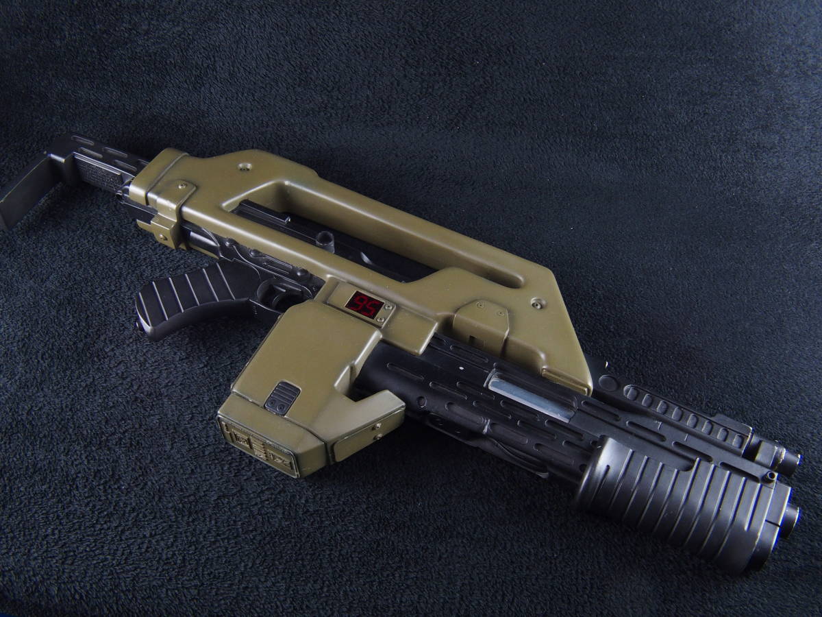 プロップ塗装 1/1 パルスライフル オリジナルモールド ICONS -検索 アイコンズ Pulse Rifle エイリアン2 USCMC M ...