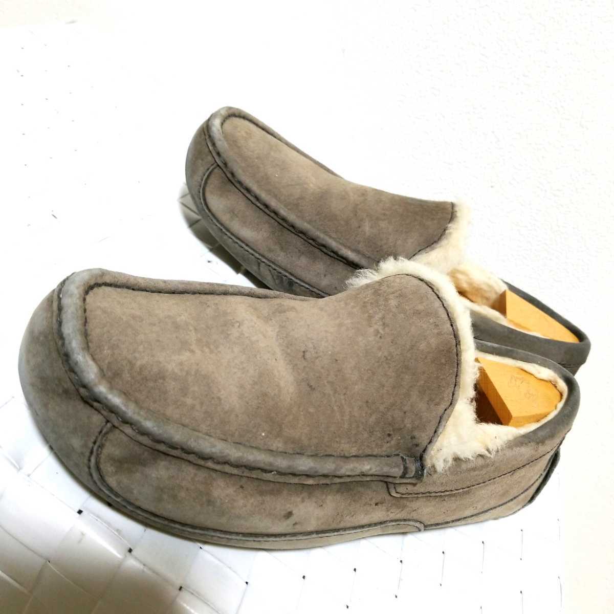 UGG Australia アグ ムートン ローファー スリッポン メンズ シューズ サイズ26cm グレー カジュアル 履き心地良(男性用)｜売買されたオークション情報、yahooの商品情報 ...