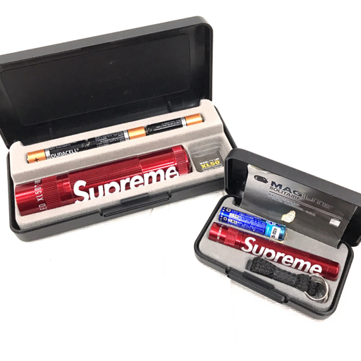 シュプリーム Supreme MAG-LITE マグライト レッド 赤 計2点 セット(マグライト)｜売買されたオークション情報、yahooの ...