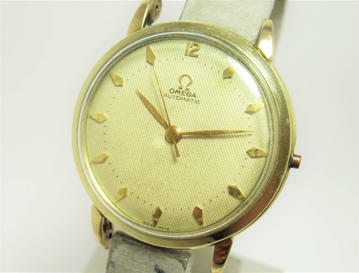 オメガ OMEGA 2446 ハーフローター ヴィンテージ 裏蓋機械画像有 メンズ 自動巻き ラウンド ジャンク 時計 CZRGW6206 ...