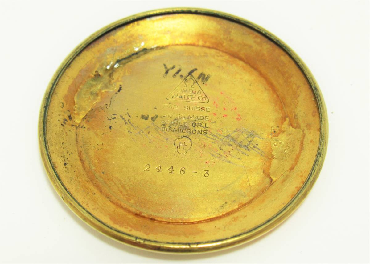 オメガ OMEGA 2446 ハーフローター ヴィンテージ 裏蓋機械画像有 メンズ 自動巻き ラウンド ジャンク 時計 CZRGW6206 ...