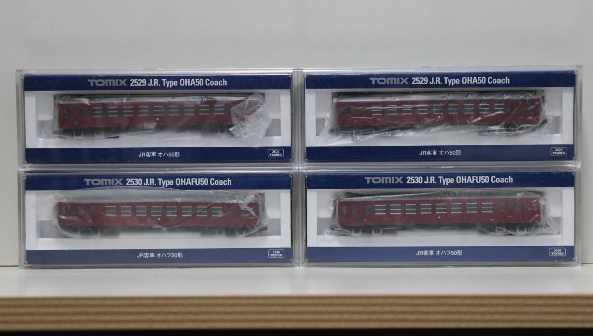 TOMIX製 品番2529 オハ50 2両 2530 オハフ50 2両 4両セット(客車)｜売買されたオークション情報、yahooの商品情報を ...