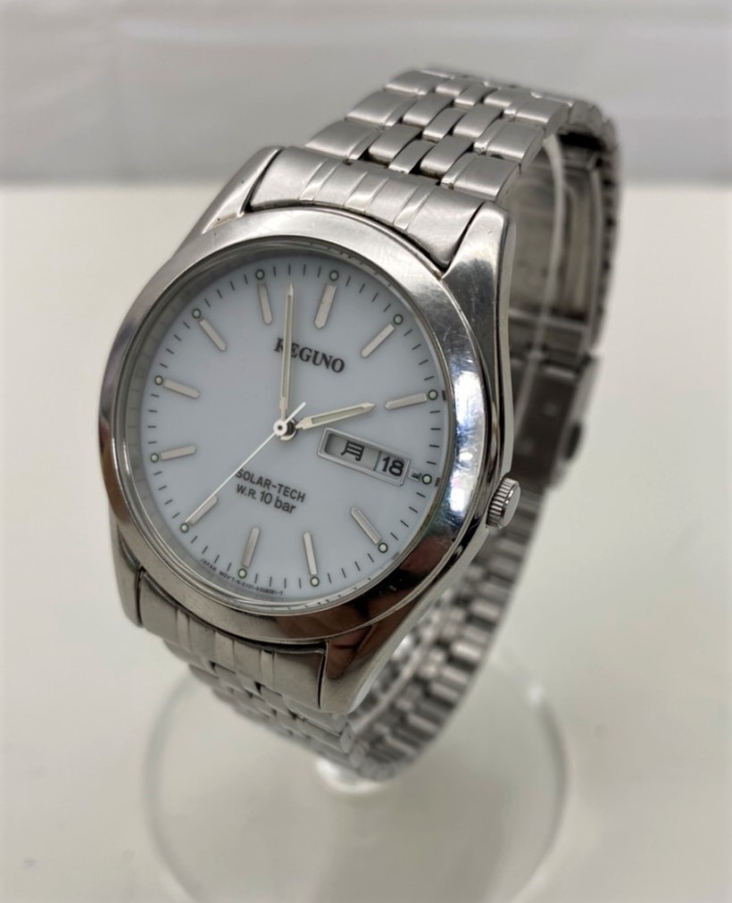 1円スタート 腕時計 CITIZEN シチズン REGUNO レグノ SOLAR-TECH ソーラーテック E101-K005299 白文字盤 現状(レグノ)｜売買されたオークション情報 ...