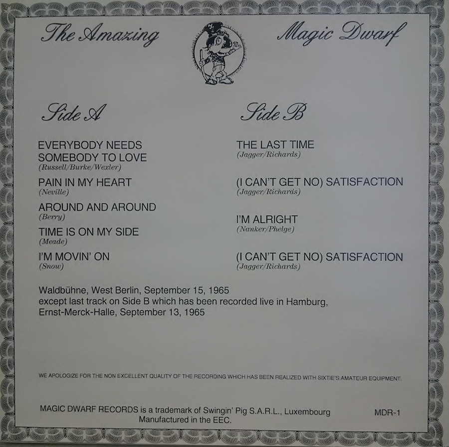 THE ROLLING STONES THE RIOT SHOW / BERLIN 1965 ローリング ストーンズ コレクターズ LP ...