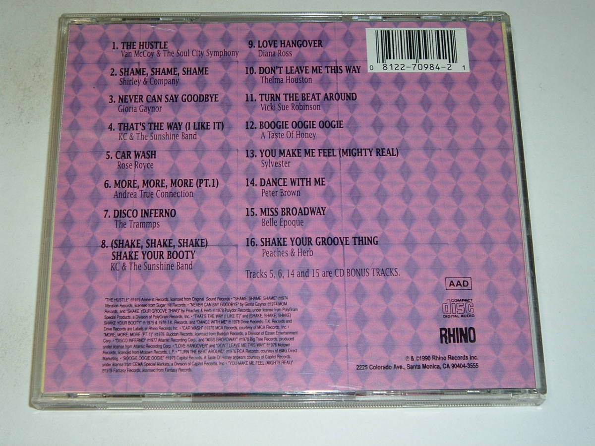 THE DISCO YEARS vol.1-Turn the Beat Around 1974-78 米Rhino編集ディスコ コンピ ...