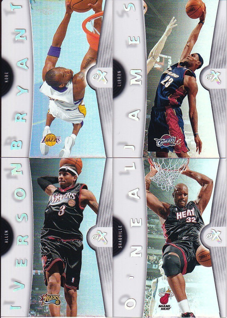 SSS NBA 2006-07 Fleer EX Kobe Bryant LeBron James Allen Iverson ...