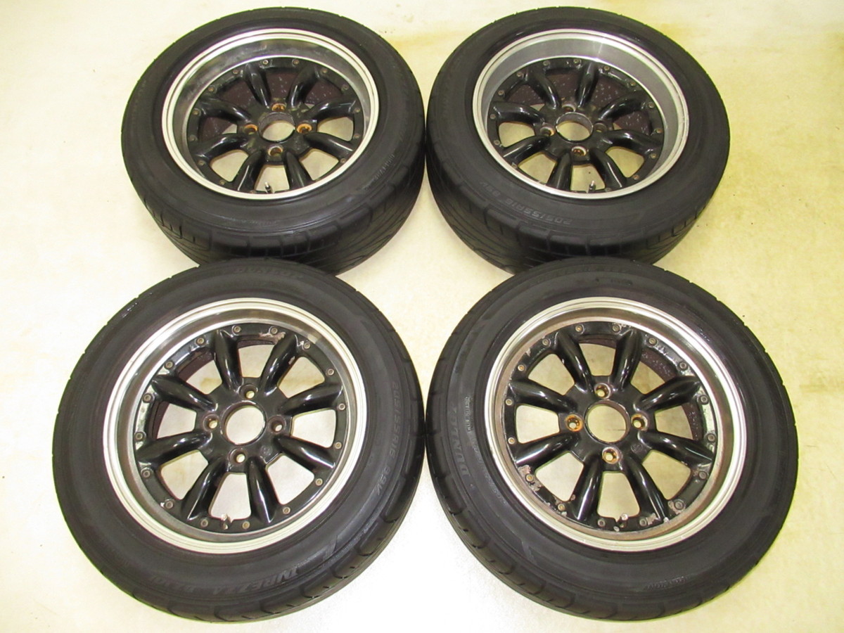 Watanabe ワタナベ RS-8 7J-16+25/8J-16+26 pcd114.3/4H DUNLOP DIREZZA DZ101 ...