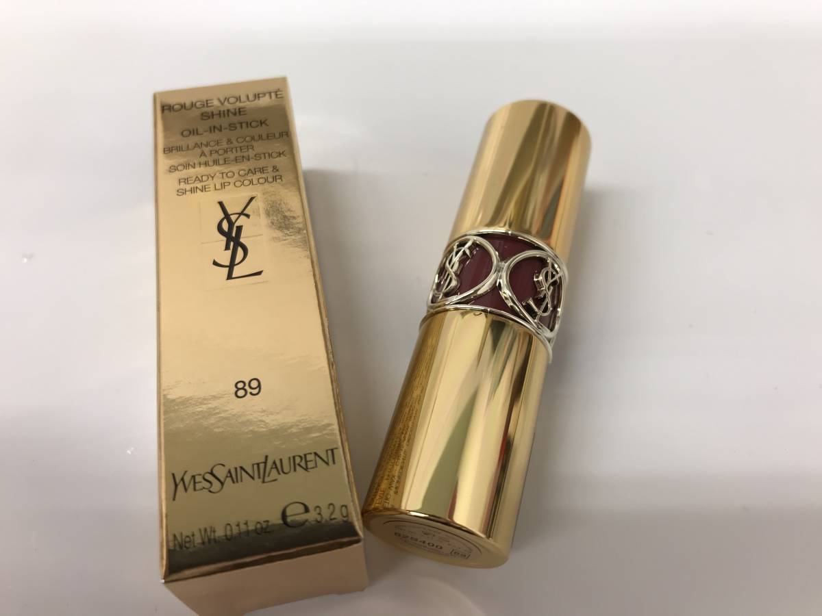 YSL イヴサンローラン ルージュヴォリュプテシャイン 3.2g ＃89/ローズブレイザー 保管品 口紅 リップ ローズ系 130936-13 ...
