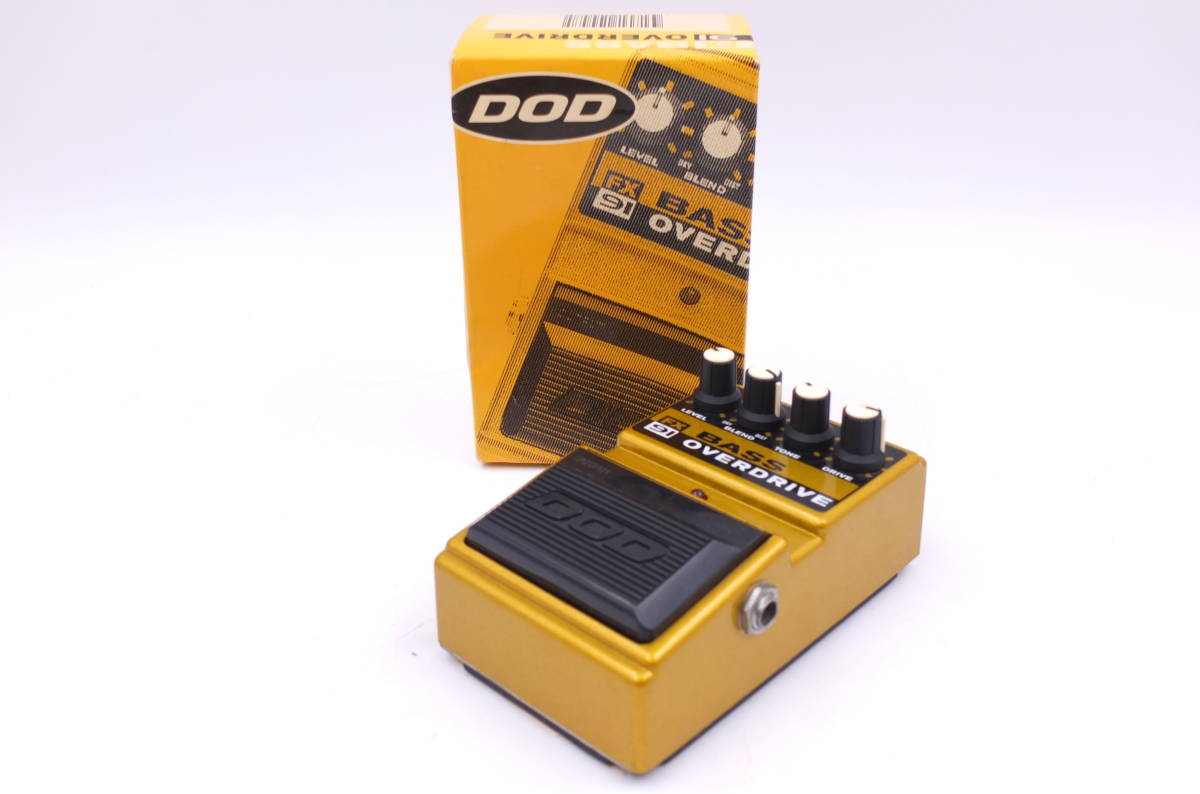 t.n070 DOD ディーオーディー BASS OVERDRIVE FX91 ベースオーバードライブ 箱付き 未チェック 格安スタート ...