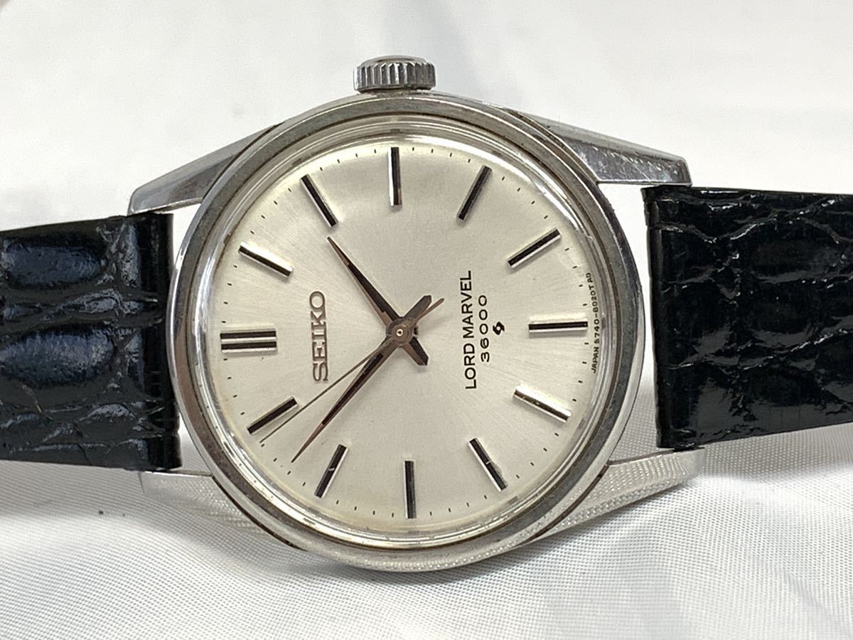 SEIKO LORDMARVEL 36000 5740-8000 5740C 手巻き ビンテージ セイコー メンズ腕時計(セイコー)｜売買され ...