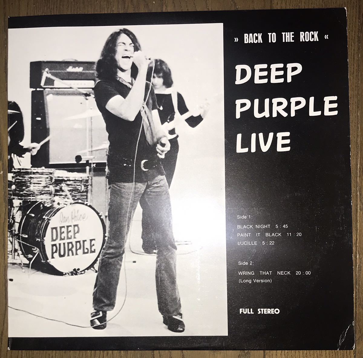 Deep Purple Live Back to the rock mega rare Dutch vintage laminated ...