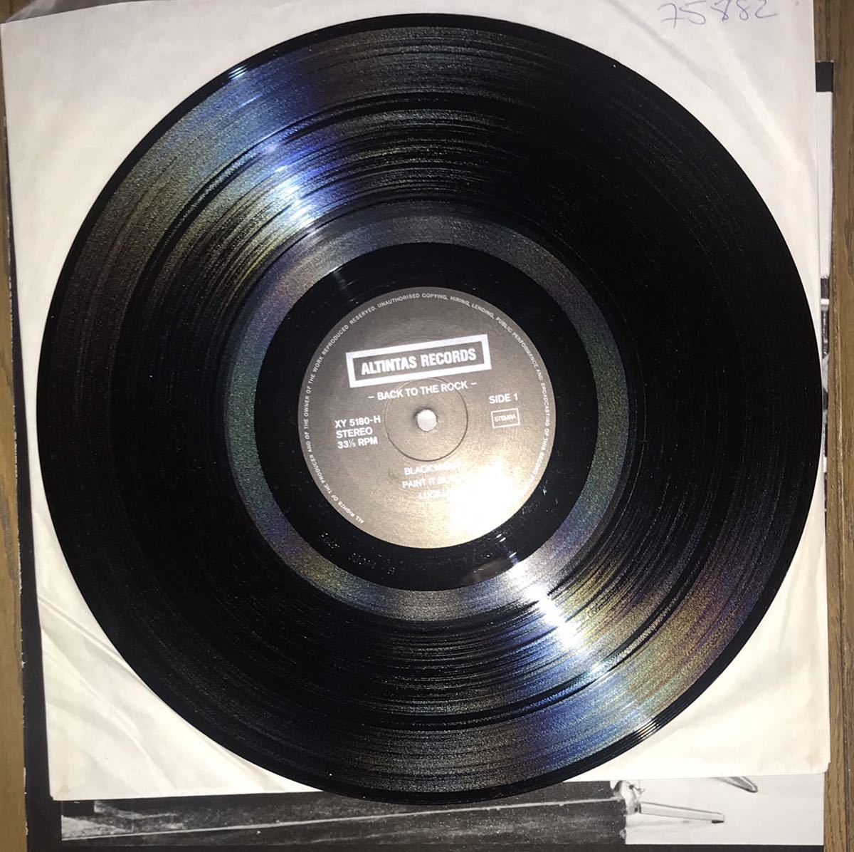 Deep Purple Live Back to the rock mega rare Dutch vintage laminated ...