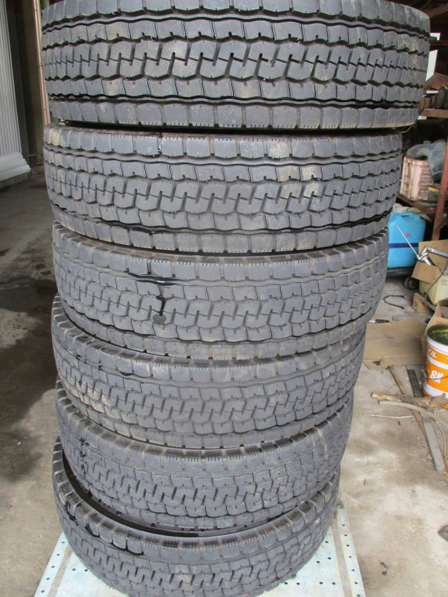 6本セット トラック用ホイールタイヤ BRIDGESTONE M890 255/70R22.5 143/140J 3UM0311ホイール ...