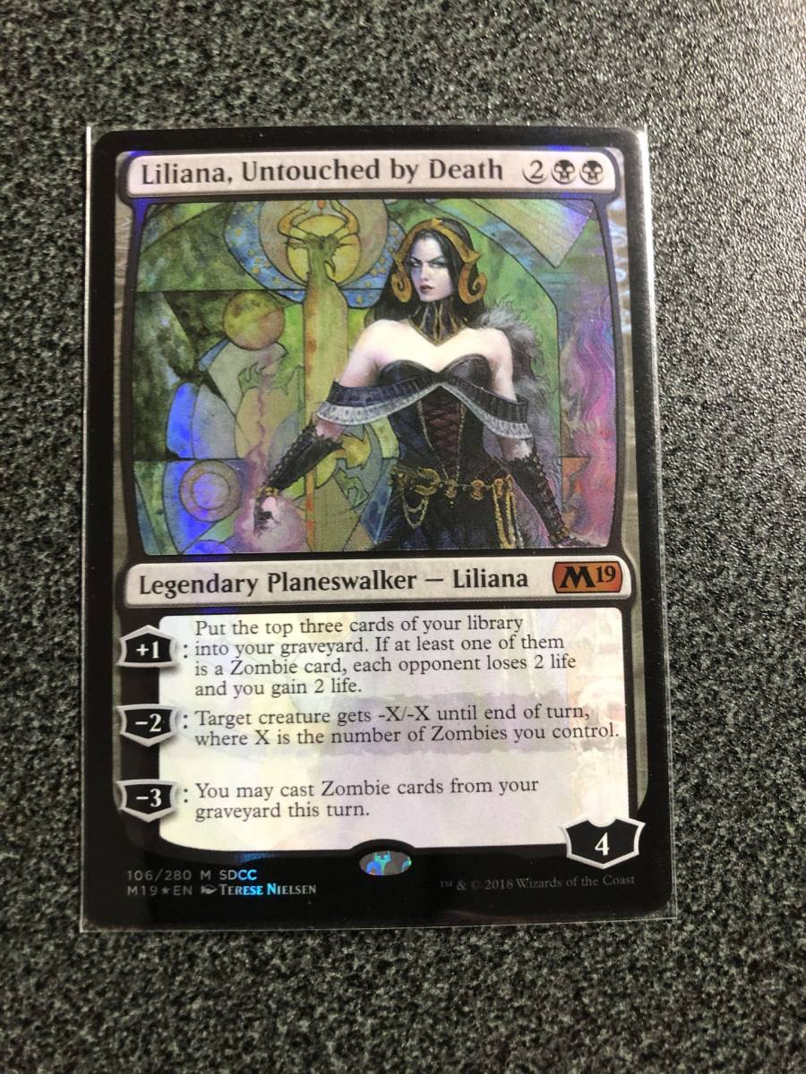 50％割引ホワイト系当店の記念日 MTG SDCC 2018 死が触れぬ者、リリアナ FOIL マジック：ザ・ギャザリング トレーディング ...