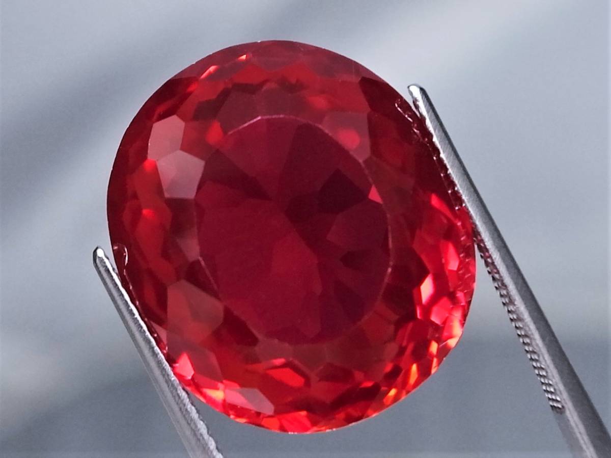 26.49ct 特大サイズ ピジョンブラッドカラー合成ルビー ブラックライト発色効果あり(ルビー)｜売買されたオークション情報、yahooの商品情報をアーカイブ公開 - オークファン ...