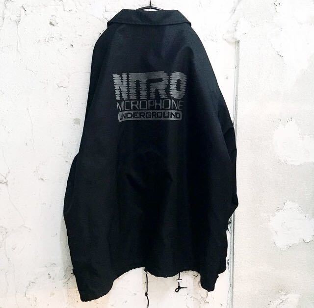 nitrow / nitro microphone underground コーチジャケット ナイトロウ ニトロマイクロフォンアンダーグラウンド 黒 3XL(ナイトレイド)｜売買された ...