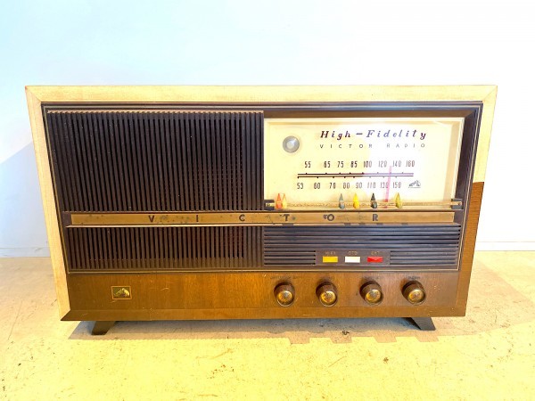 昭和期 Victer ビクター 真空管ラジオ High-Fidelity RADIO 通電のみ確認済み アンティーク(アンティーク)｜売買され ...