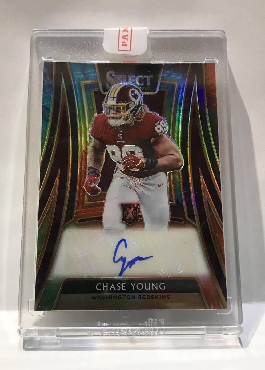 Chase Young 2019 Panini Select 2020 XRC Mystery Rookie Auto Tie-Dye ...