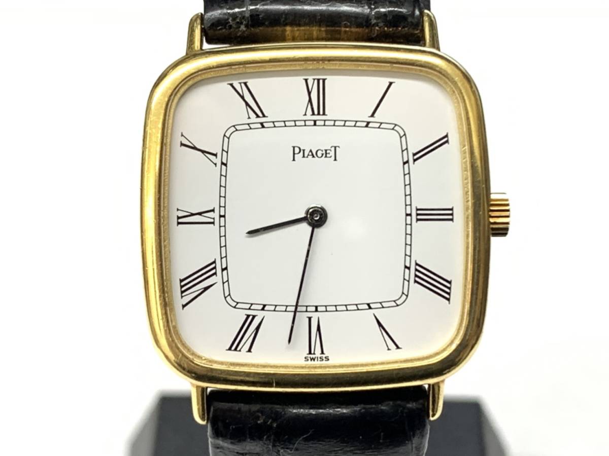 IK6495 PIAGET ピアジェ 750刻印 クォーツ時計 9722 不動 純正ベルト 総重量30.6g(ピアジェ)｜売買された ...