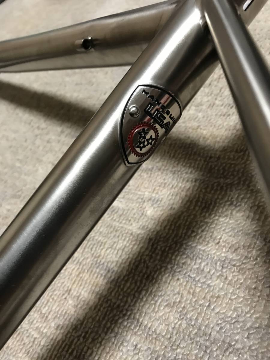 再 LITESPEED ライトスピード T3 2015年 チタンフレーム カーボンフロントフォーク ヘッドパーツ シートクランプ BB付属 ...