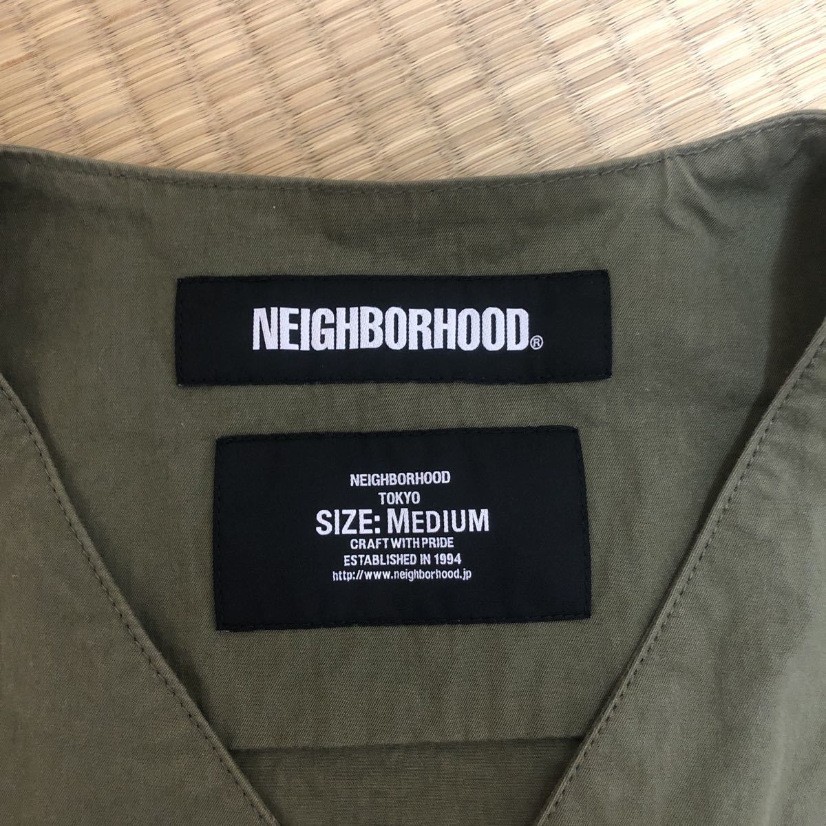 20ss neighborhood scout / c-shirt 201ucnh-shm01 オリーブ 半袖シャツ ネイバーフッド ワーク ...