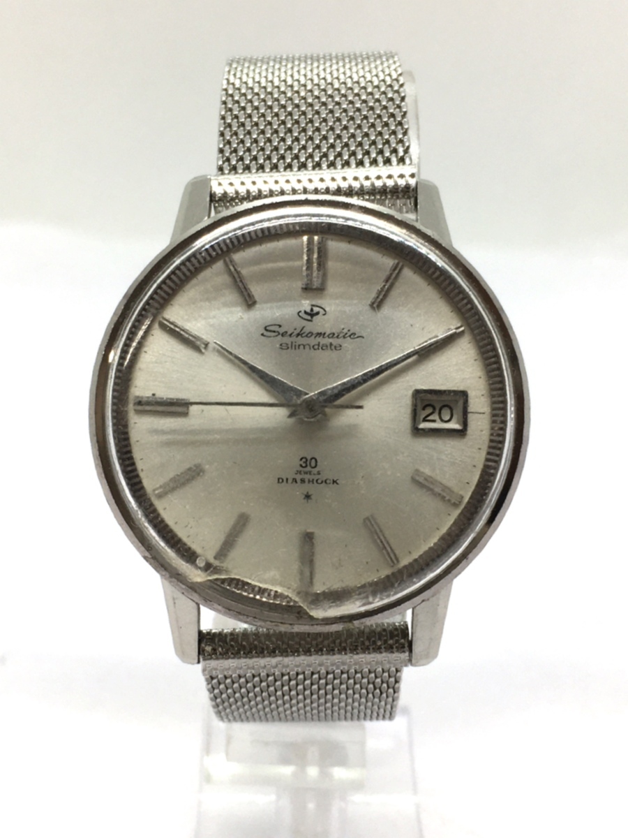 1円 /SEIKO/セイコー/Seikomatic/セイコーマチック/Slim date/スリムデータ/30石/デイト/自動巻/メンズ腕時計 ...