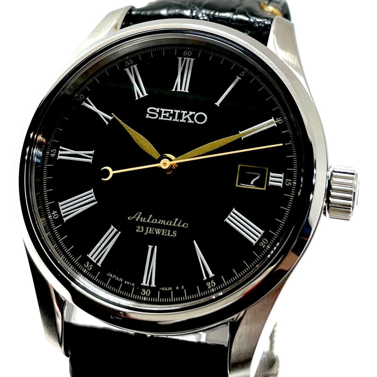 1円 セイコー Seiko オートマチック 黒文字盤 デイト 6R15-03E0 メンズ 自動巻き 保証書 腕時計 CD1603126(セイコー)｜売買されたオークション情報、yahooの商品 ...