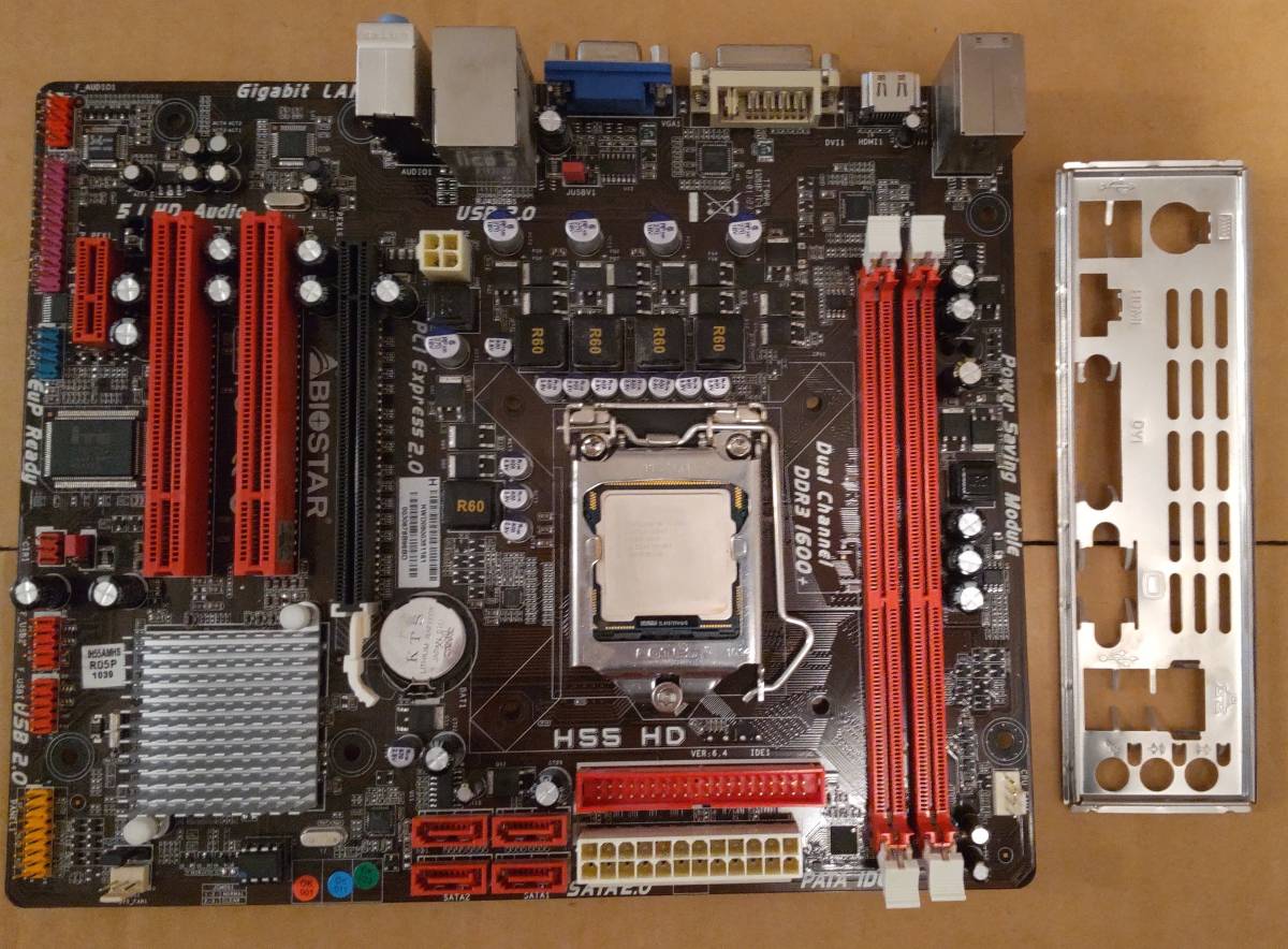 BIOSTAR H55 HD LGA 1156/CPU Core i3 550 3.20GHz /オマケ付き(その他)｜売買されたオークション ...