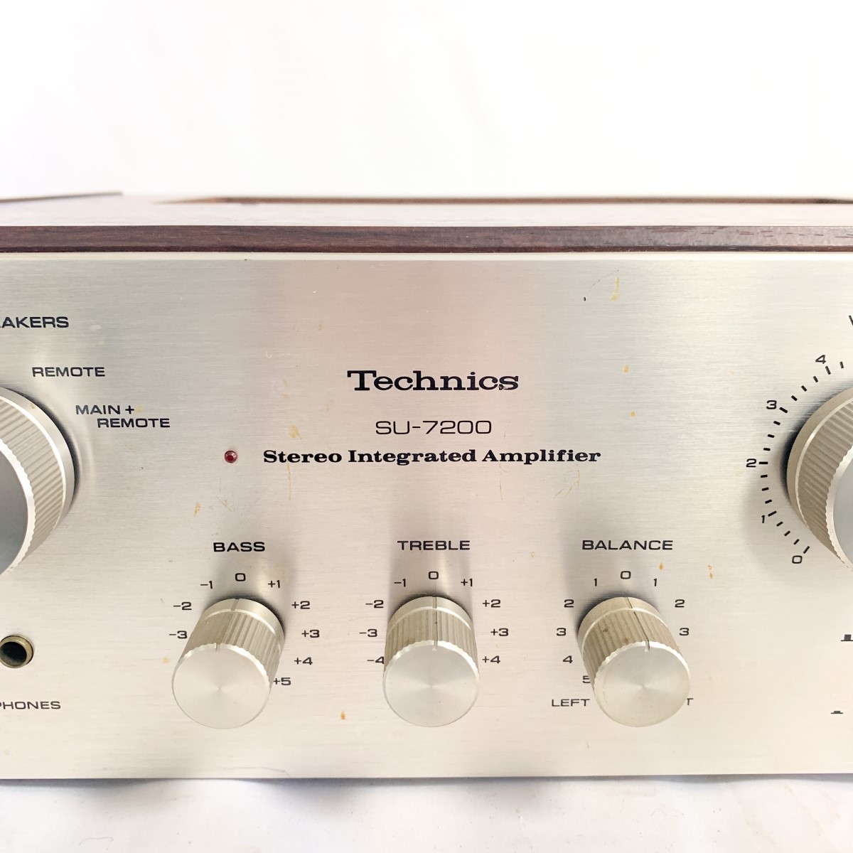 動作良好 TECHNICS SU-7200 テクニクス プリメインアンプ ウッドケース 全段直結回路 音響 オーディオ機器 音出確認済 ...