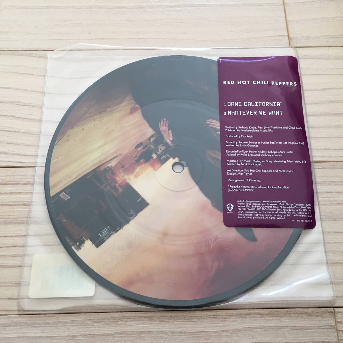 UK盤 Vinyl 7'' 45rpm Single Limited Edition Picture Disc Warner Bros ...