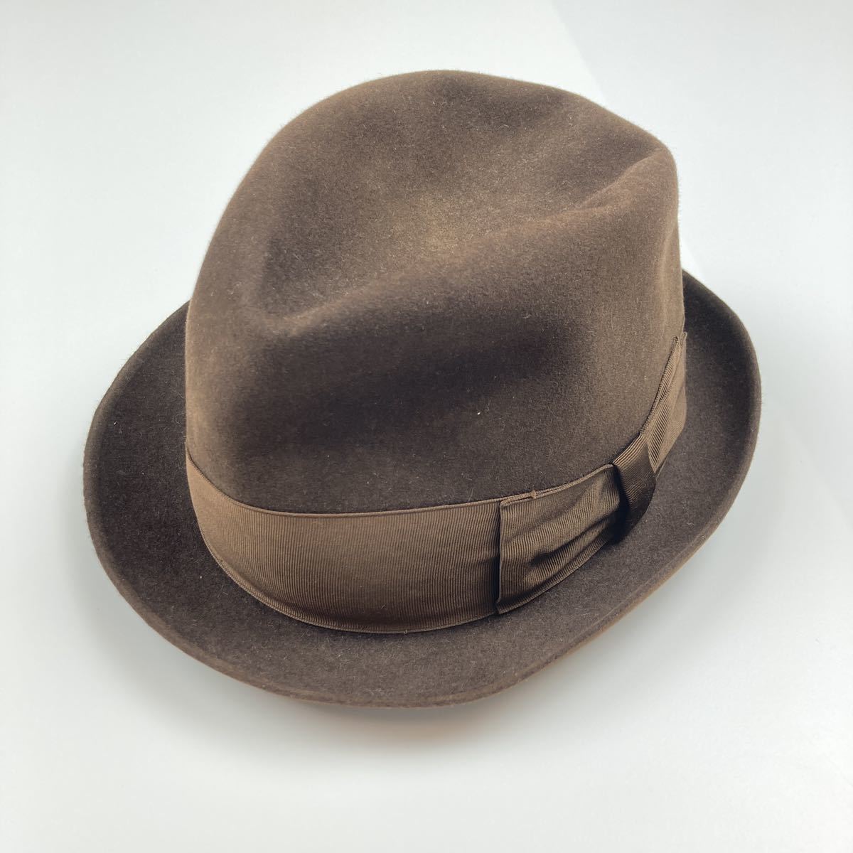 Borsalino ボルサリーノ 銀座トラヤ TORAYA GINZA ダブルネーム 中折れ帽 ハット ラビットファー ブラウン 茶 イタリア製(ソフト帽)｜売買されたオークション情報 ...