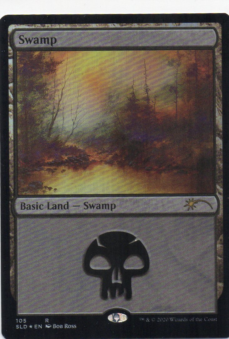 MTG SECRET LAIR 沼/Swamp 105 Bob Ross 英語版FOIL SLD(土地)｜売買されたオークション情報 ...