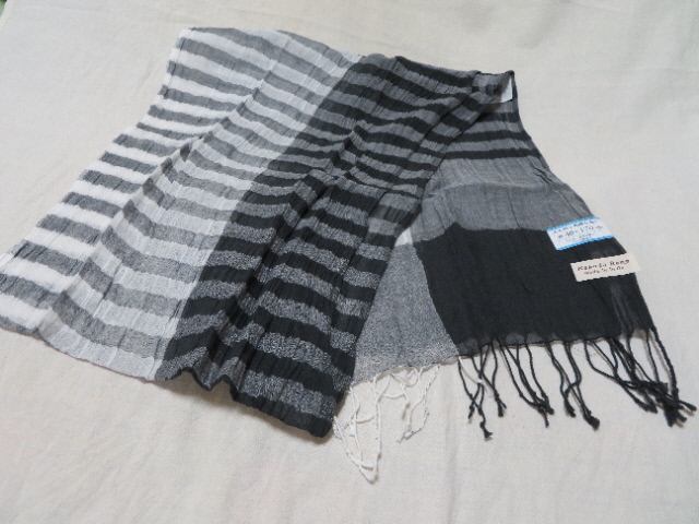 ￥2 200 Kapada Rang カプララング インドの手仕事先染め モノトーン ストライプ＆チェック柄 ロングハンカチーフ/ストール(ストール一般)｜売買されたオークション情報 ...