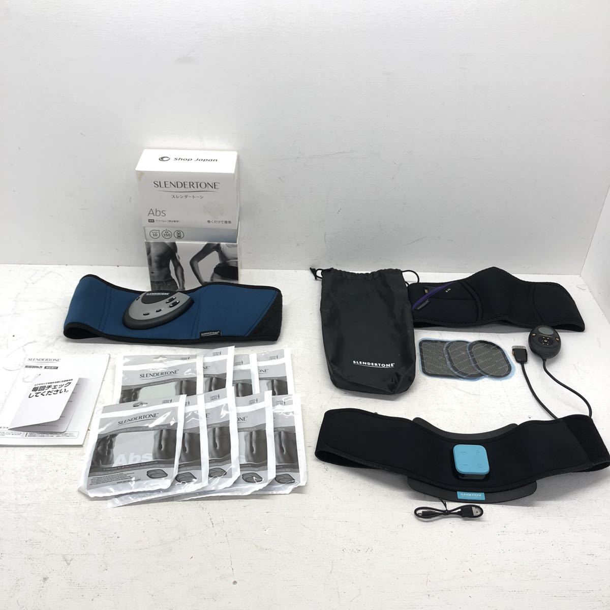 F SLENDERTONE スレンダートーン アブベルト ABS 男女兼用 腹筋 インナーマッスル 3種 セット ショップジャパン ...