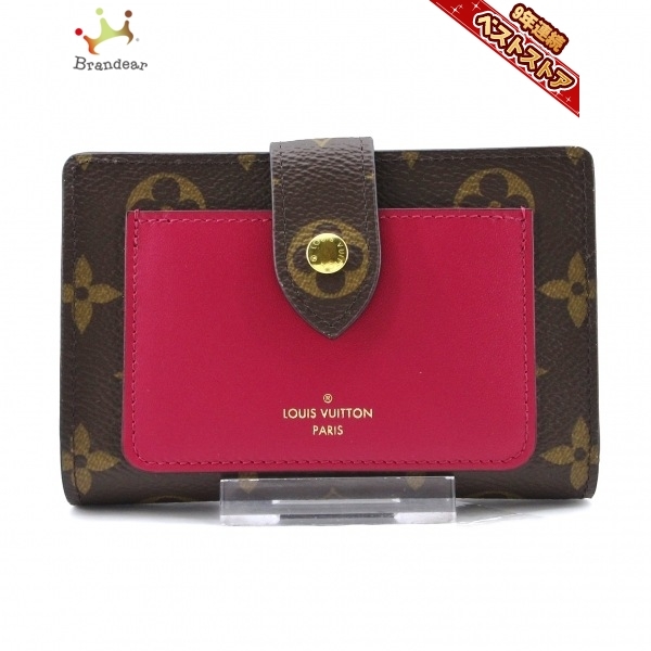 ルイヴィトン LOUIS VUITTON M69433 ポルトフォイユジュリエット モノグラム キャンバス フューシャ SP2200 財布 ...