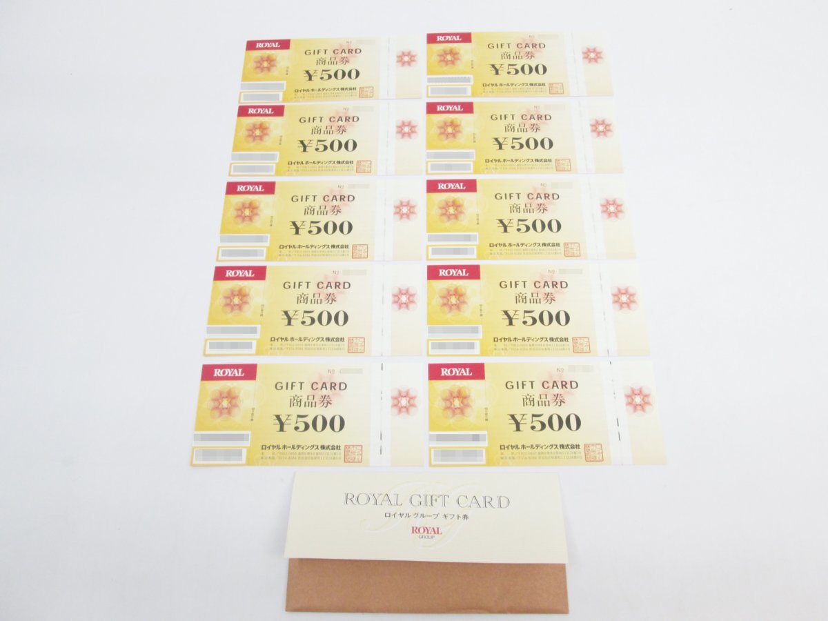 AA604 税込 ROYAL GIFT CARD 500円 × 10枚(レストラン、食事券)｜売買されたオークション情報、yahooの商品情報 ...