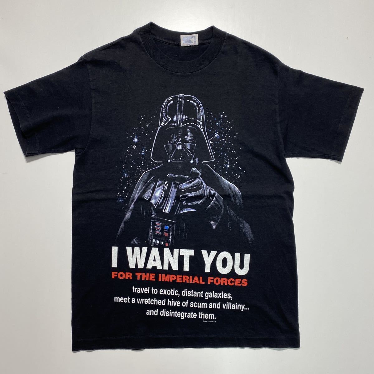 M 90s SOF Tee STARWARS Print S/S Tee Black 90年代 スターウォーズ ダースベイダー プリント 半袖 Tシャツ ブラック USA製 G756(イラスト ...