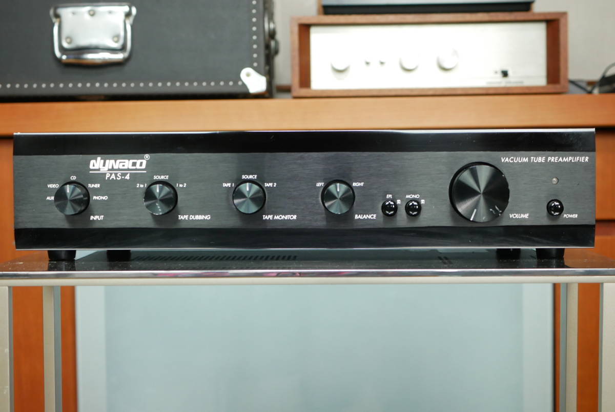 DYNACO ダイナコ PAS-4 真空管プリアンプ！ 超名機！ 美品！ パワフルなサウンドです！ ACコード・取り説付! RFの正規品！ 100V仕様｜アンプ
